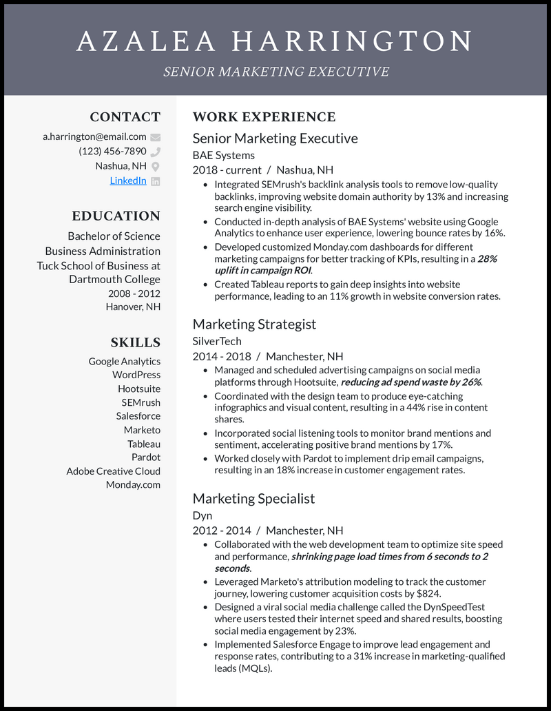 5 Executive Resume Examples That Got the Job in 2024