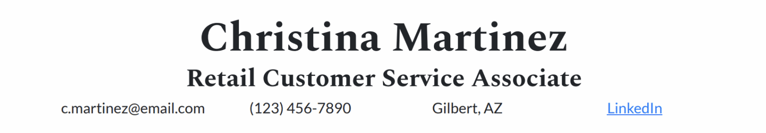 5 Retail Customer Service Resume Templates & Examples for 2025